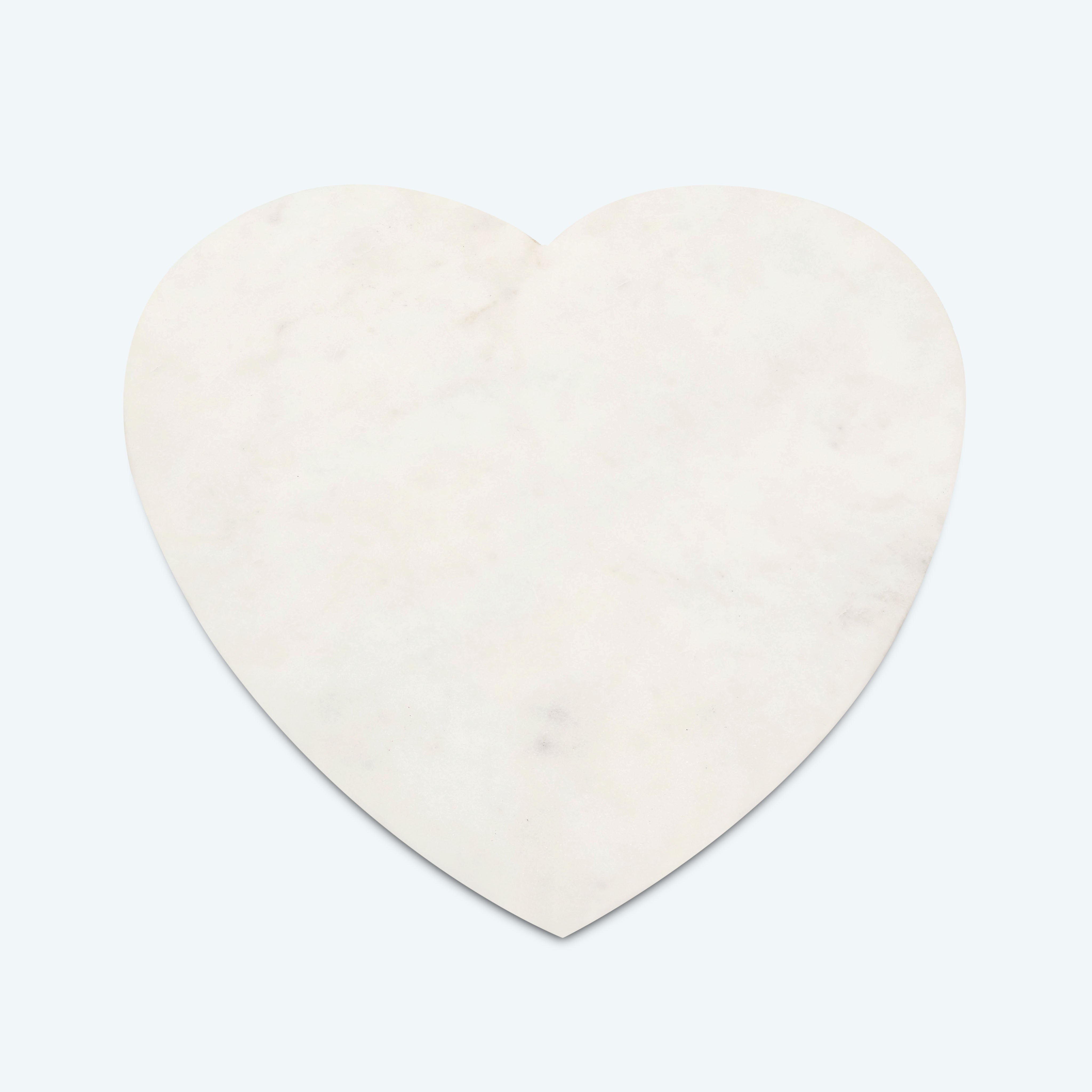 Lovely Heart-Carved Marble Cheese Platter