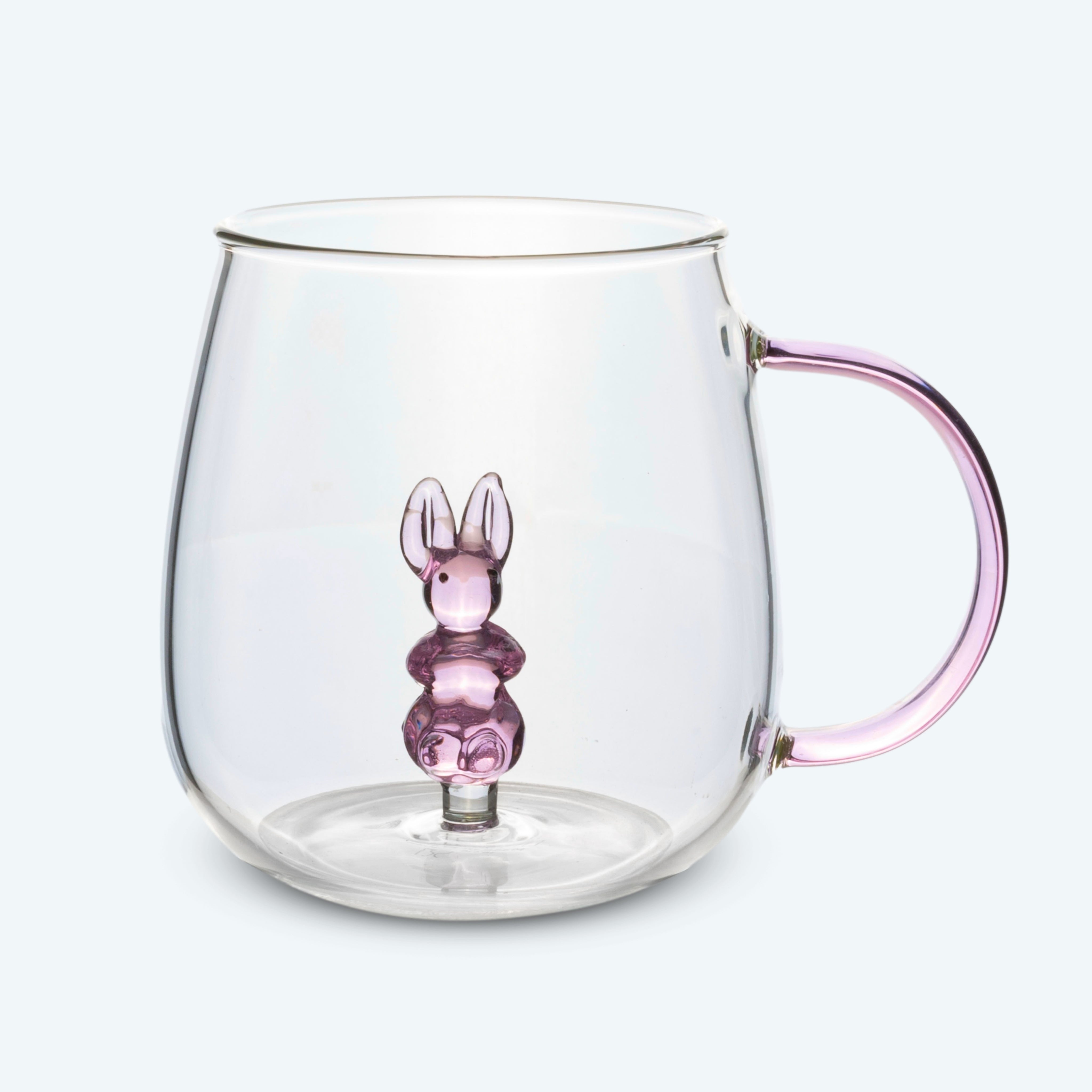 Animal Shape Glass Cup Rabbit