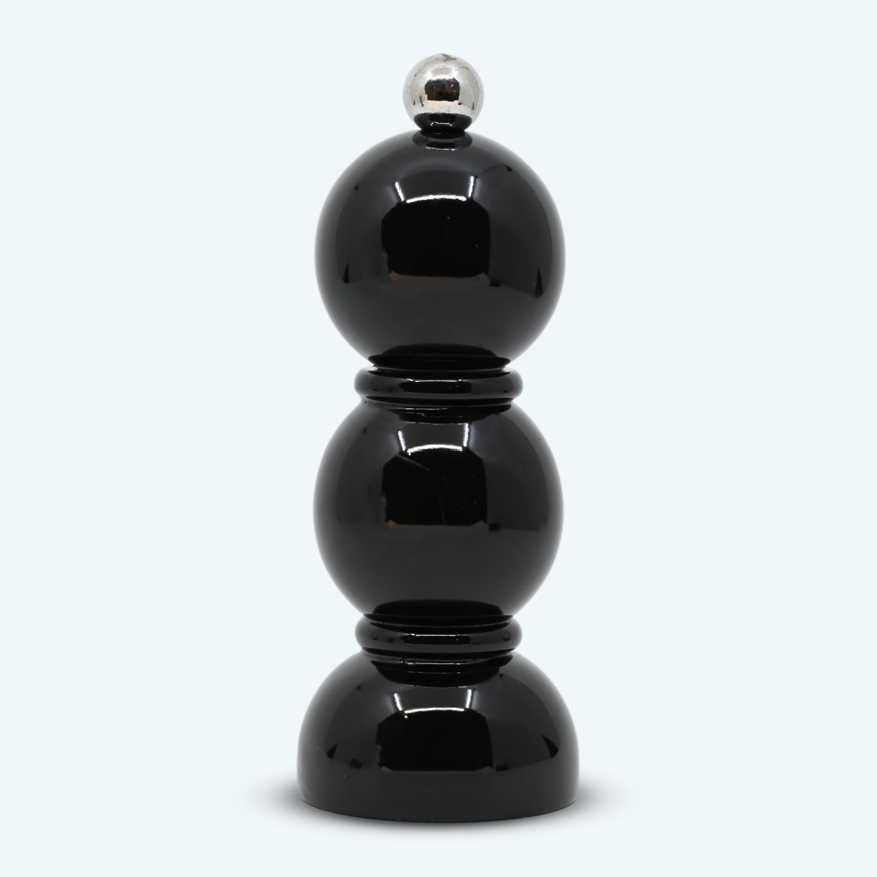 Black Mini Bobbin Salt or Pepper Mill 14cm
