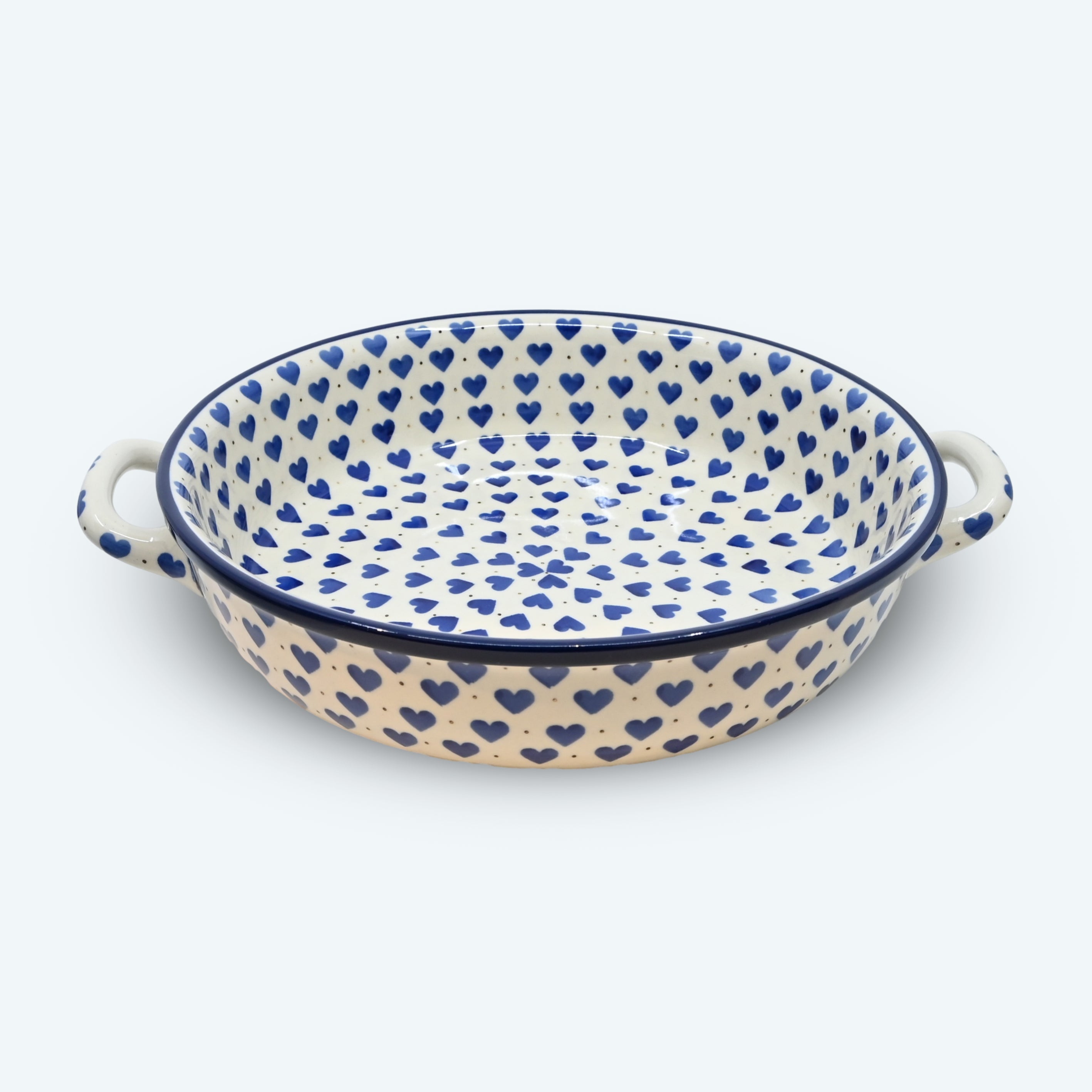 Extra Large Round Oven Dish Hearts Delight