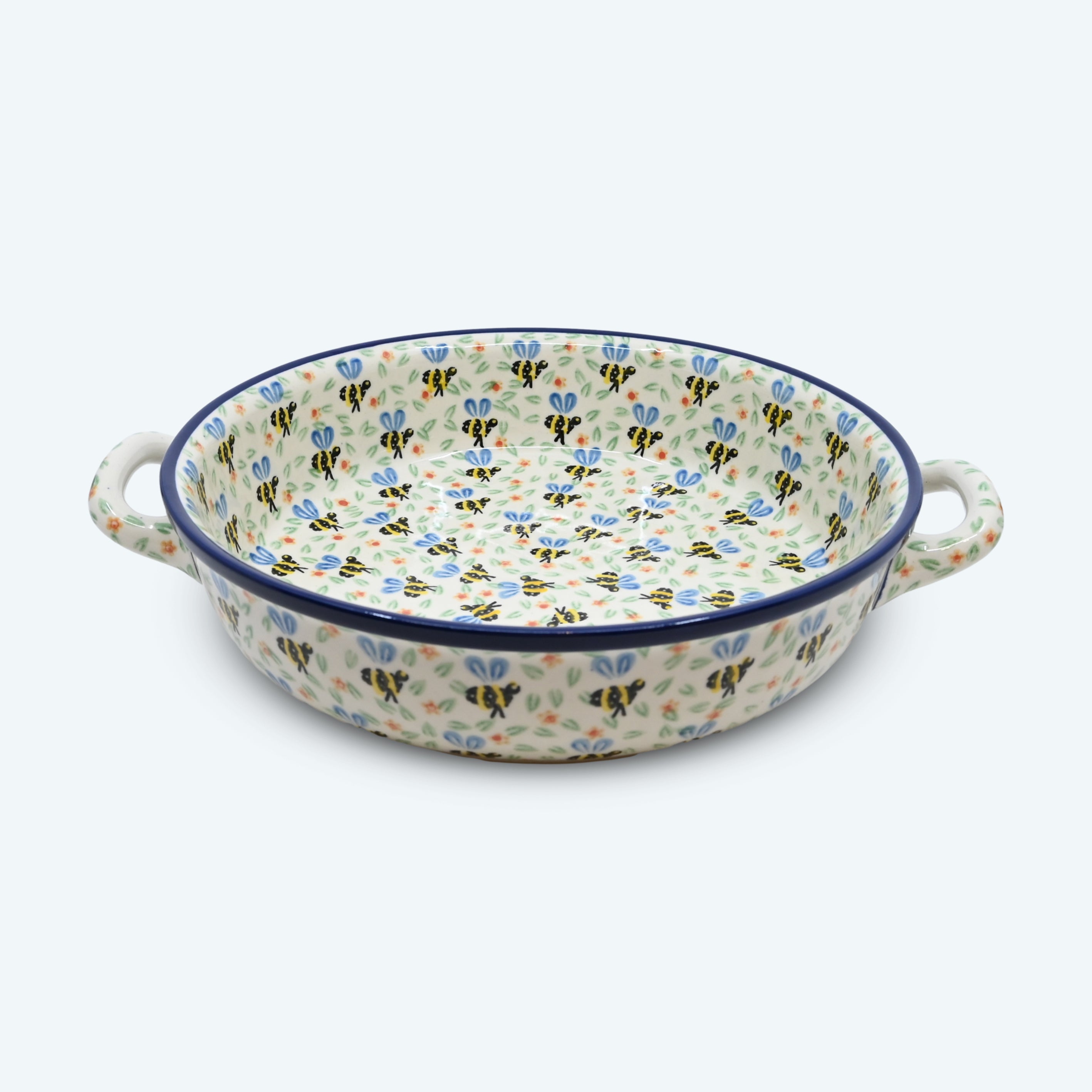 Extra Large Round Oven Dish Honey Bee