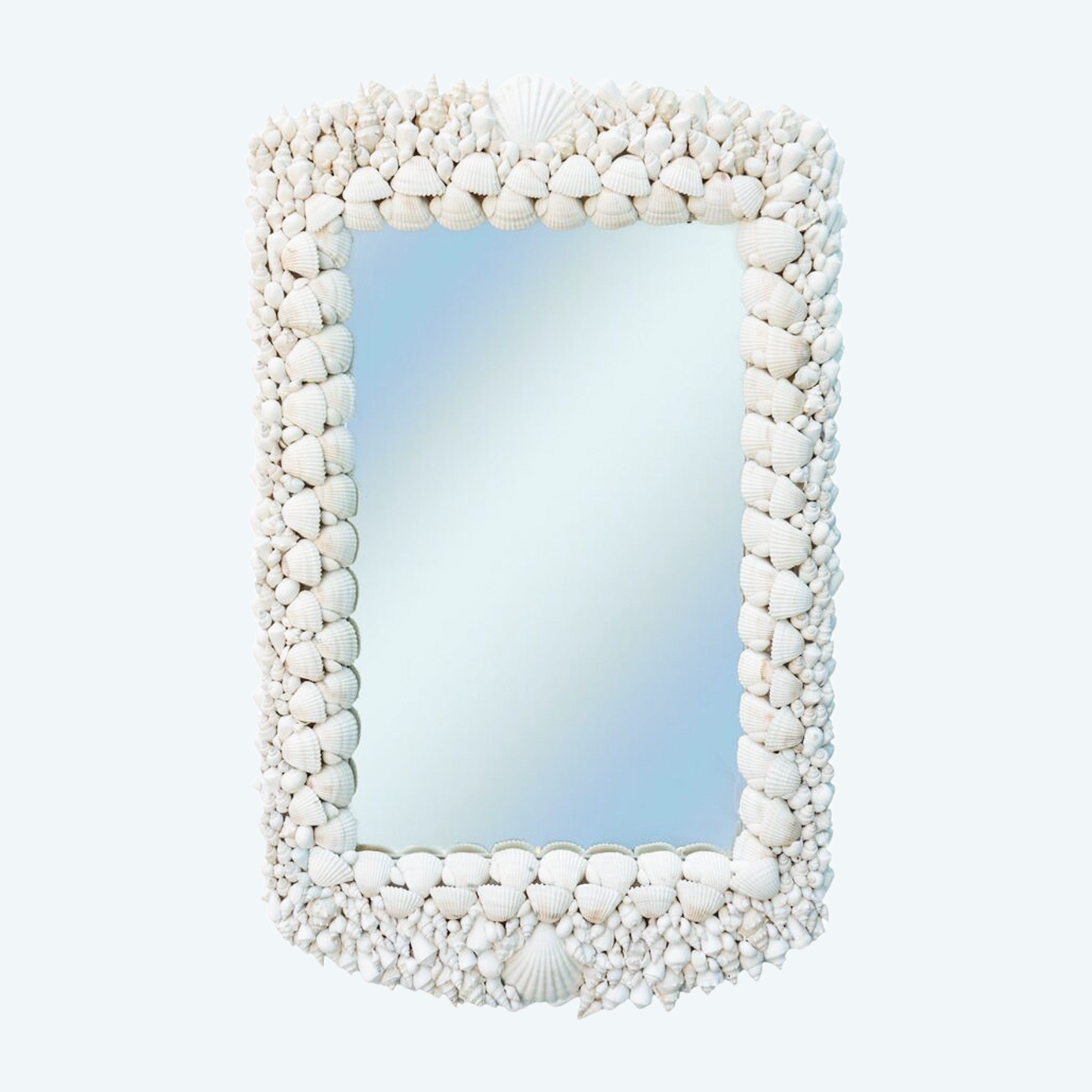 Rectangular Handmade Shell Mirror