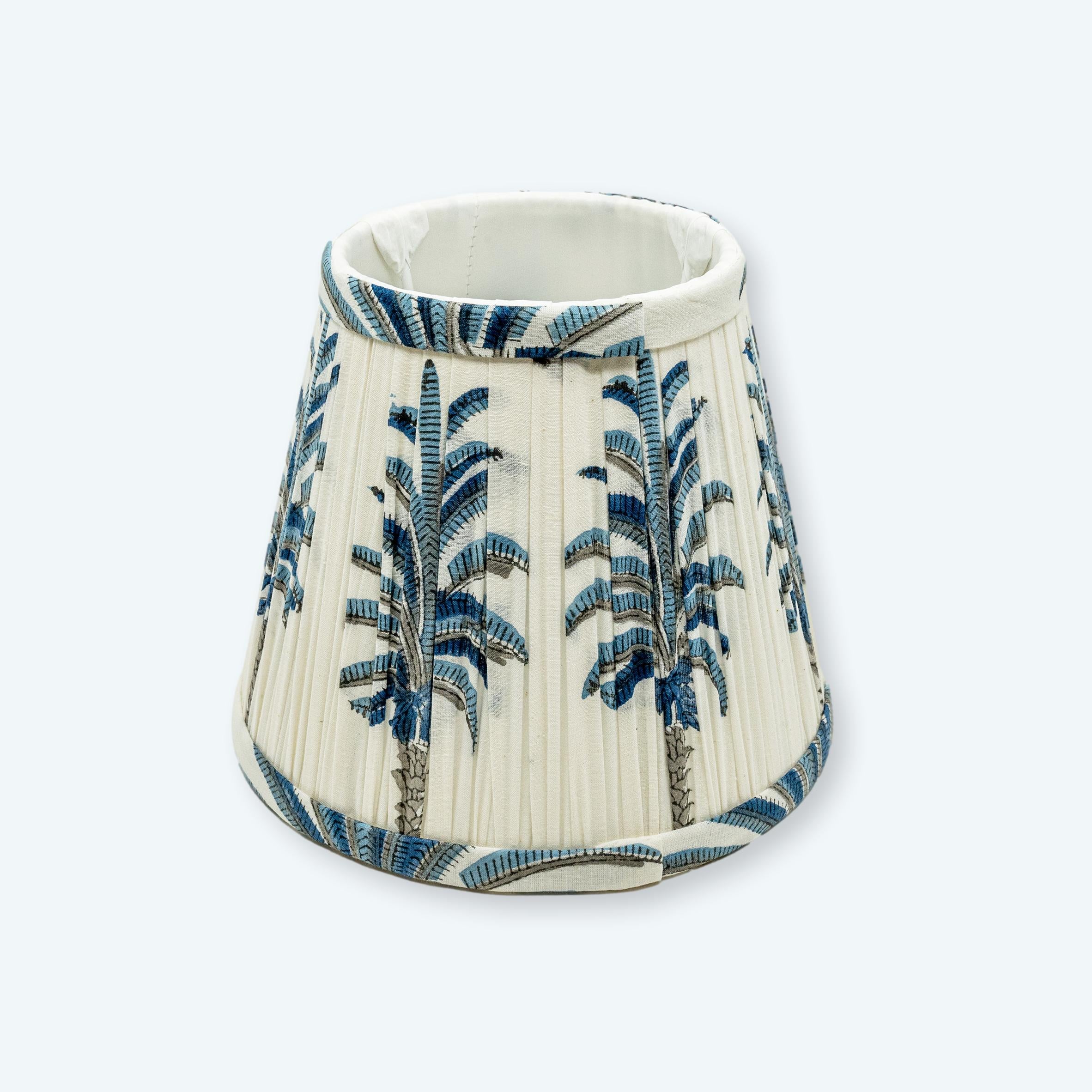 Capri Palm Block-Print Lamp Shade Mini