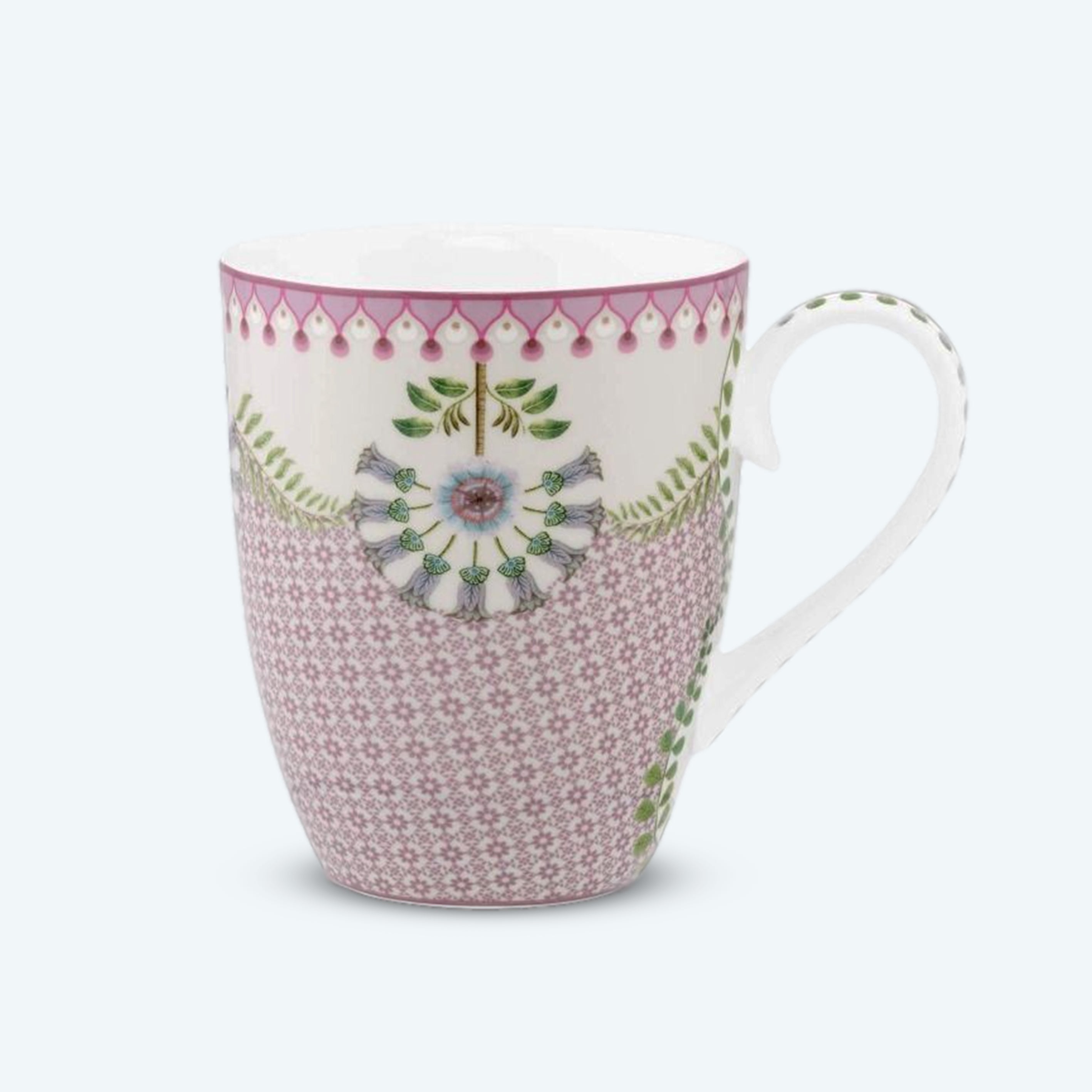 Large Mug Lily & Lotus Tiles Lilac 350ml