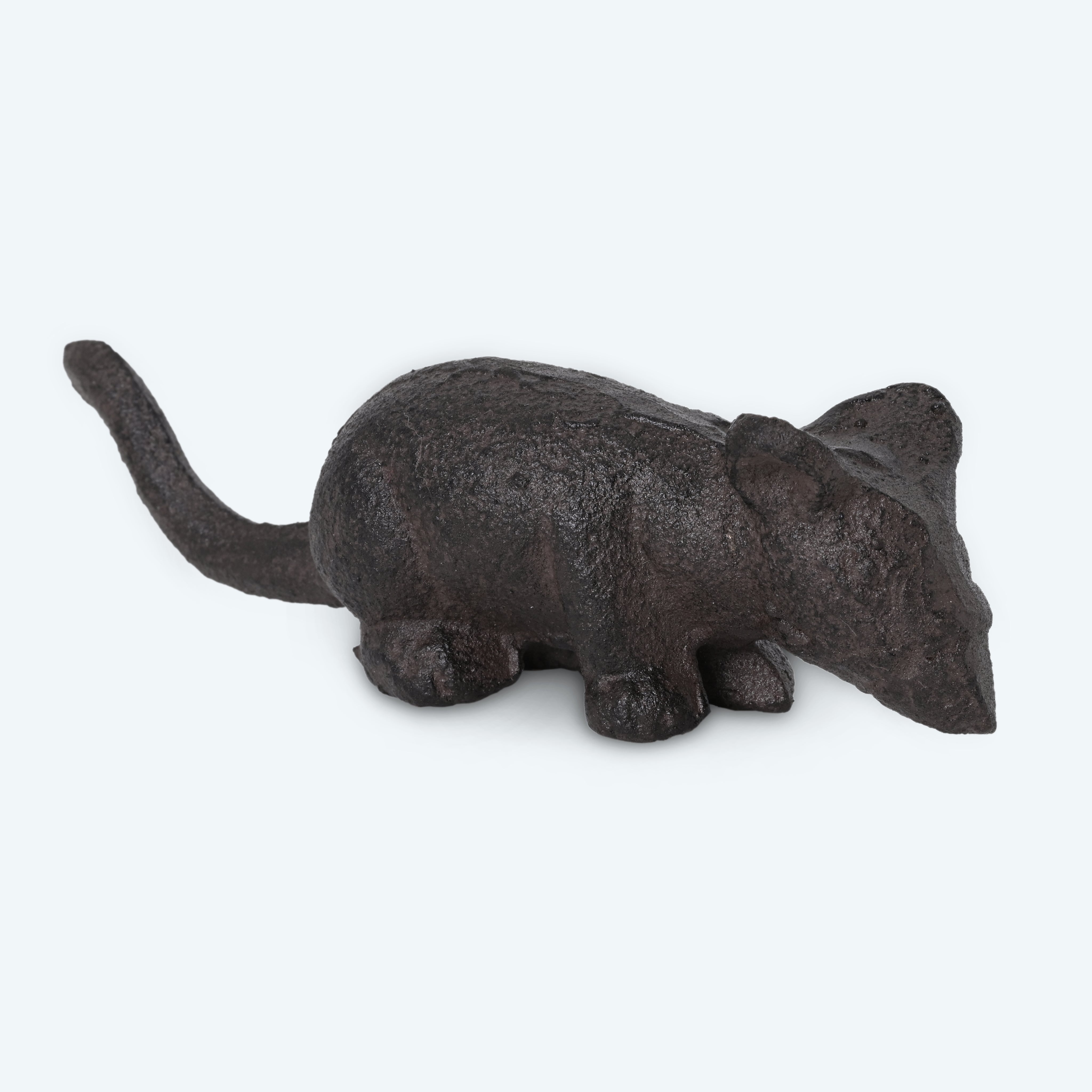 Rustic Brown Cast Iron Mouse