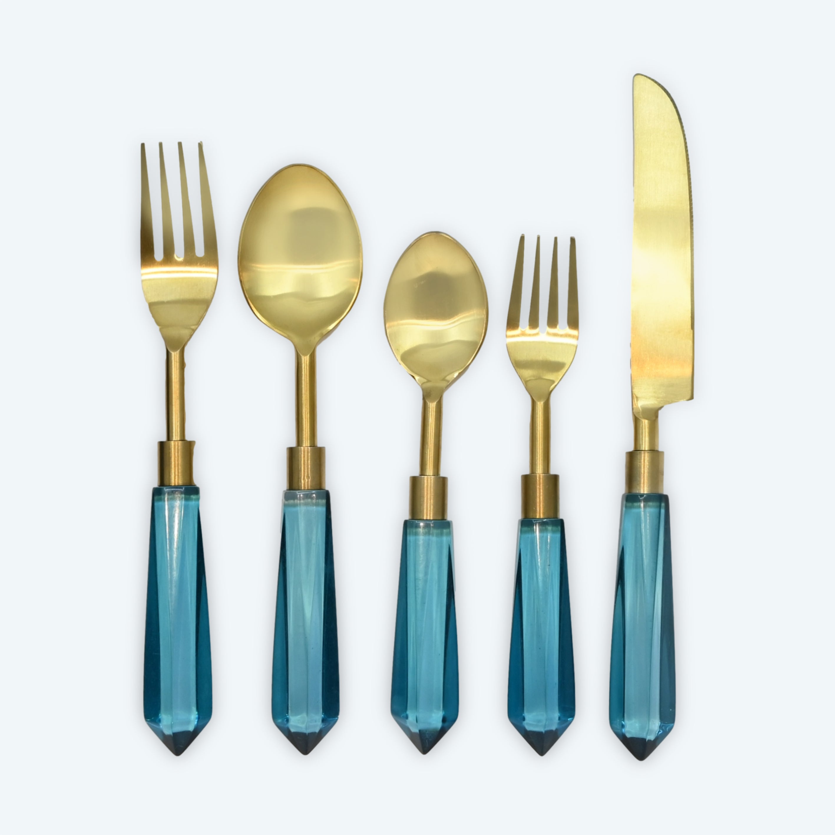 Turquoise Cutlery Set
