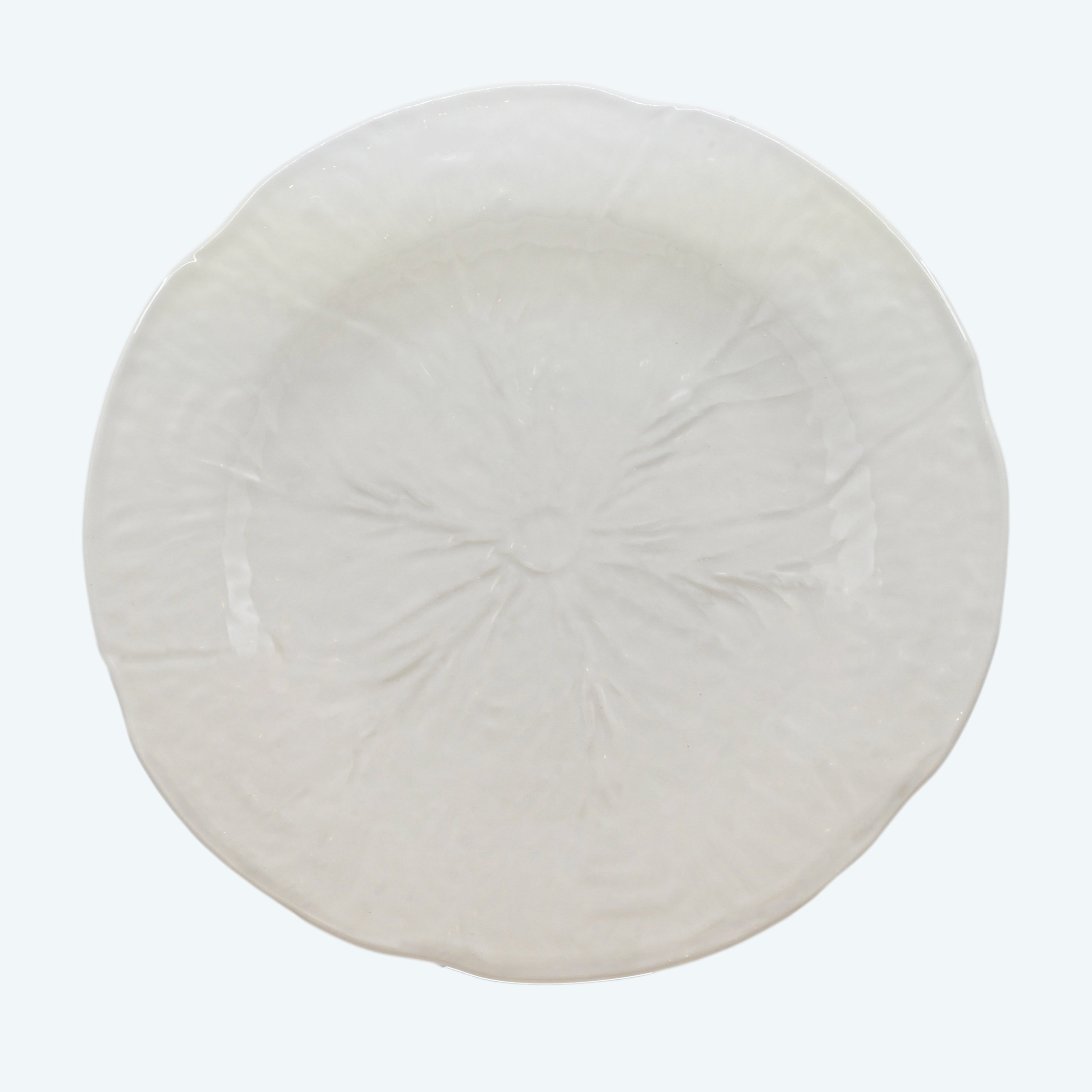 Cabbage Charger Plate White